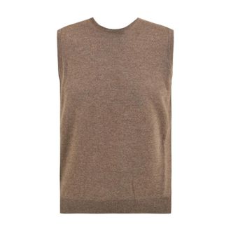 FILIPPO DE LAURENTIIS Giromanica &Auml;rmelloser Pullover - - Knitwear - Herren - Braun - XL