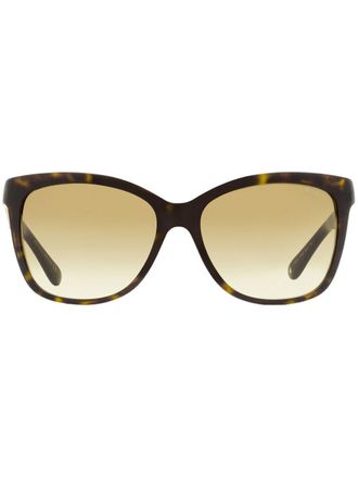 Jimmy Choo Eyewear lunettes de soleil carrées à effet écailles de tortue - Marron