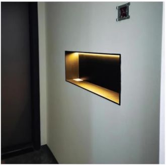 Generic Duschregal aus Edelstahl, wasserdicht, Wandhalter f&uuml;r Badezimmer, integrierter Caddy f&uuml;r Seife und Shampoo, Schwarz (72 x 32 x 12,5 cm)