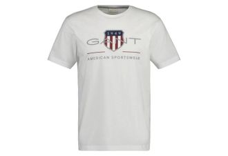 GANT T-Shirt Herren T-Shirt 1er Pack Baumwolle (Packung, 1er Pack)