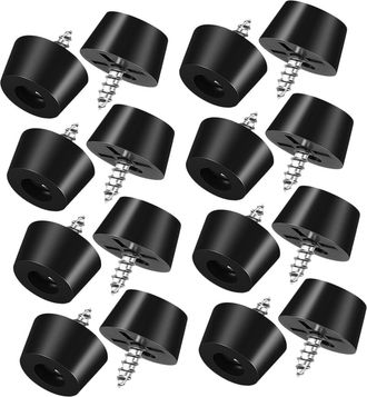 Pretyzoom 100 St&uuml;ck M&ouml;belgleiter Schraubbar Antirutsch Stuhlbeinschoner F&uuml;&szlig;e rutschfest Bodenschoner f&uuml;r Hartholzb&ouml;den Ger&auml;uschd&auml;mpfend Einfach Montierbar