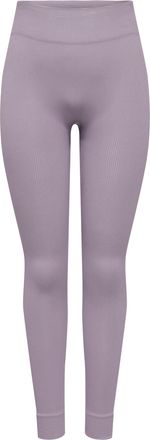 Only Damen Onpjaia Life Hw Seam Tights Noos Nahtlose Sportleggings, Gray Ridge, S-M