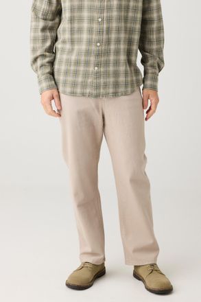 Knowledge Cotton Apparel Herren vegan Jeans Flint Wide Twill Light Feather Gray