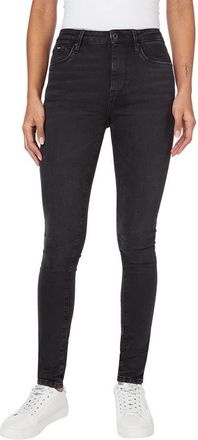 Pepe Jeans London Damen Jeans Regent, Schwarz (Denim-vs1), 26W / 32L