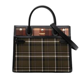 Burberry Pre-owned Title Satchel - Femme - Pre-owned - Vert - Taille: ONE Size