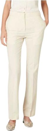 Paul Smith Femme, Pantalons, Beige, Taille: 42 FR Pantalon Slim-fit