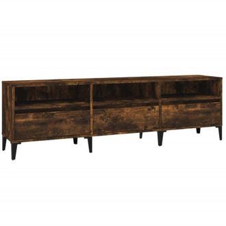 vidaXL Vidaxl - Meuble tv ch&ecirc;ne fum&eacute; 150x30x44,5 cm bois ding&eacute;nierie