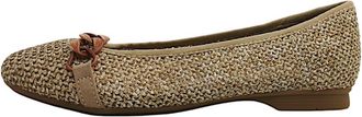 Jana Damen Ballerinas mit Zierschnalle Vegan, Beige (Natural), 40 EU