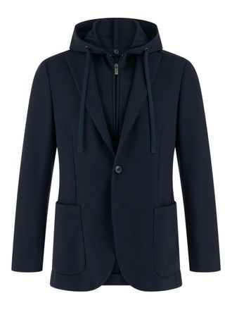 Boggi Milano hooded blazer - Blau