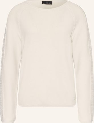 Monari Monari Pullover Mit Schmucksteinen weiss