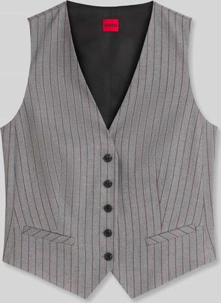 HUGO BOSS Slim Fit Weste aus Viskose-Mix