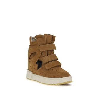 Isabel Marant Womens Brown Calf Leather Bos Taurus High Top Sneakers