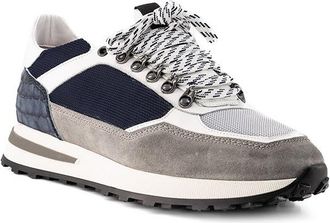 Rosso E Nero Herren Sneaker blau Leder