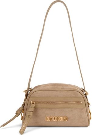 Love Moschino Velourschultertasche - - Bags - Damen - Beige - ONE SIZE