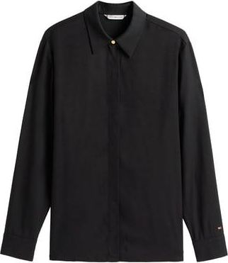 Tommy Hilfiger Standard -Schnitthemd mit unsichtbarer Pfote - Schwarz