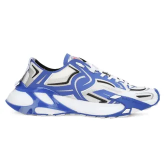 Dolce & Gabbana Blau-wei&szlig;e Panelled Sneakers - - Shoes - Herren - Blau - 39 EU