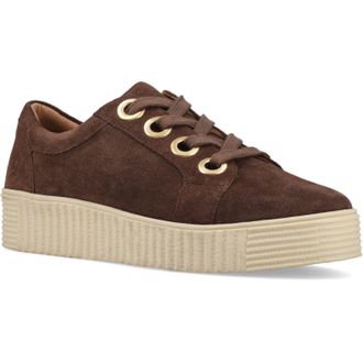 Hush Puppies Tamsin Wildleder Damen Schokoladenfarbene Slim Fit Sneakers