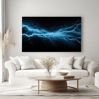 Generic Gro&szlig;es Leinwandbilder Wandbilder Fantastischer Hochgeschwindigkeits Blitz bild auf leinwand Wandkunst Modern Aesthetic XXL Kunstdruck Deko f&uuml;r Wohnzim