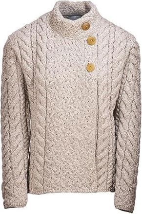 Walker and Hawkes Pull en Laine m&eacute;rinos Haymoor - Femme - marbre Gris - L