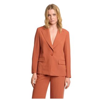 Kocca Giacca monopetto con revers a lancia - - Jackets - Damen - Orange - S