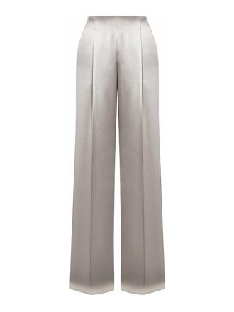 Alberta Ferretti Pantalons Décontractés - Gris Clair