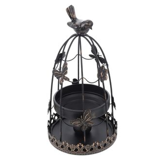 Cabilock Kerzenhalter Im Antiken Stil Kreatives Design Vogelk&auml;figform F&uuml;r Kerzen Heimdekoration