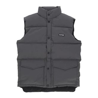 Iuter Dunkelgraue &auml;rmellose Daunenjacke - - Jackets - Herren - Grau - L