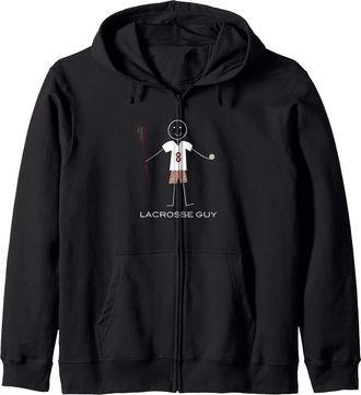 Whyitsme Design Lustiger Lacrosse Guy, Lacrosse-Spieler f&uuml;r Jungen Kapuzenjacke