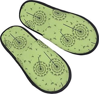 Generic Pantoufles Motif de fleur de pissenlit Antid&eacute;rapant Chaussons Homme Unisex Respirant Chaussures de Maison Int&eacute;rieur Adulte M
