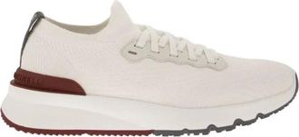 Brunello Cucinelli Homme, Chaussures, Beige, Taille: 45 EU Knit Baskets