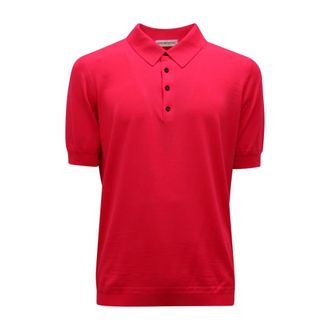 Goes Botanical Polo 4 Bottoni - - Tops - Herren - Rosa - XL