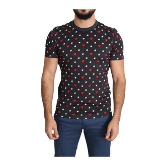 Dolce & Gabbana Rundhals-T-Shirt mit kurzen &Auml;rmeln - - Tops - Herren - Mehrfarbig - M