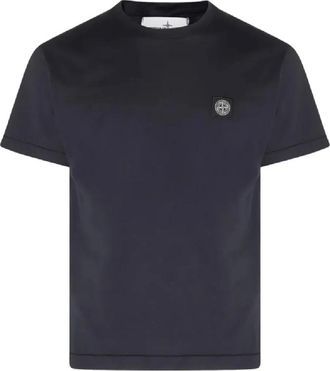 Stone Island Homme, Tops, Bleu, Taille: XL T-Shirt