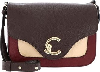 Coccinelle Cuir sac à épaule bandoulière C-Me Tricolor Handbag Grainy Leather Ribe/Brun/Betul marron foncé