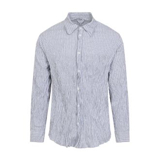 Bottega Veneta Blaues Baumwollmischung Stilvolles Hemd - - Shirts - Herren - Blau - M