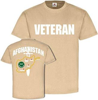 Copytec T-shirt Veteran Afghanistan ISAF Mazar E Sharif Kunduz 25079 - Beige - Medium