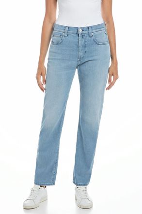 Replay Replay Damen Jeans Maijke Straight-Fit mit Stretch, Blau (Light Blue 010), W25 x L28