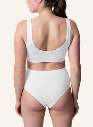 erlich textil Erlich Textil Vera Bustier B&uuml;gellos Aus Bio-Baumwolle weiss