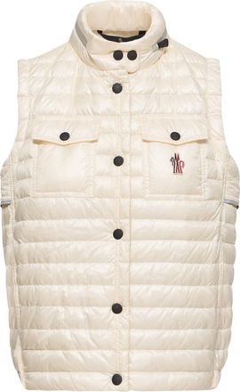 Moncler Moncler Gumiane Hooded Down Gilet, Women, White, Size: 0