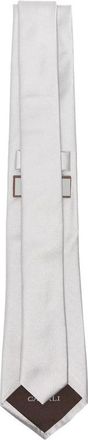 Canali Satin Silk Necktie - Gray