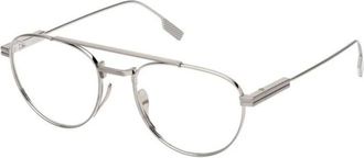 Ermenegildo Zegna Homme, Accessoires, Gris, Taille: 54 MM Ez5287 016 Optical Frame
