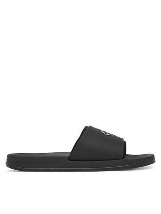 Calvin Klein Pantoletten Ess Slide Rubber Neoprene HM0HM02229 Schwarz