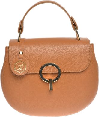 Luisa Vannini Braun Rindsledertasche