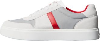 Calvin Klein Herren Classic Cups Lace Mix Emb Tongue Ym0Ym01395 Niedriges Oberteil, White (Taupe Smog/White/Adrenaline Rush), 45 EU