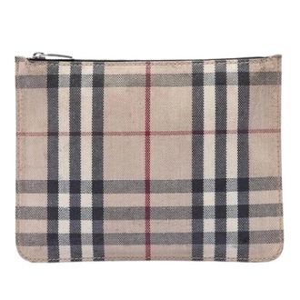 Burberry Pochette en toile Pre-owned - Femme - Pre-owned - Beige - Taille: ONE Size
