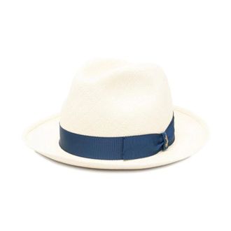 Borsalino unisex, Accessoires, Blanc, Taille: 58 CM Straw Hat