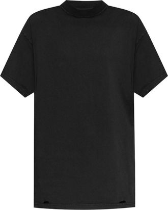 Balenciaga T-Shirt mit Logo-Print - Schwarz