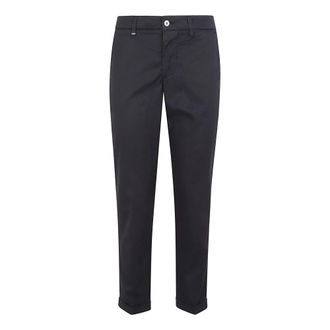 Fay Chino-Hose mit Umschlag - - Trousers - Damen - Blau - W30