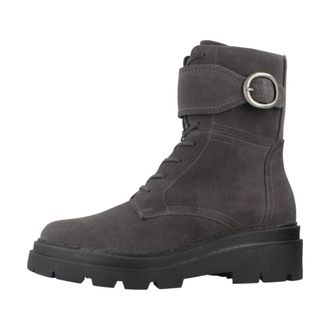 Geox Stilvolle Kunstleder Stiefeletten - - Shoes - Damen - Grau - 38 EU