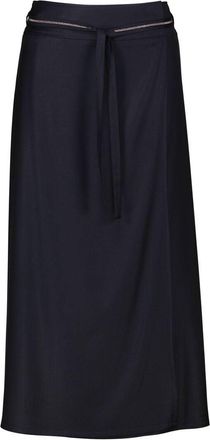 PESERICO Damen Wickelrock aus Wolle-Viskose-Mix